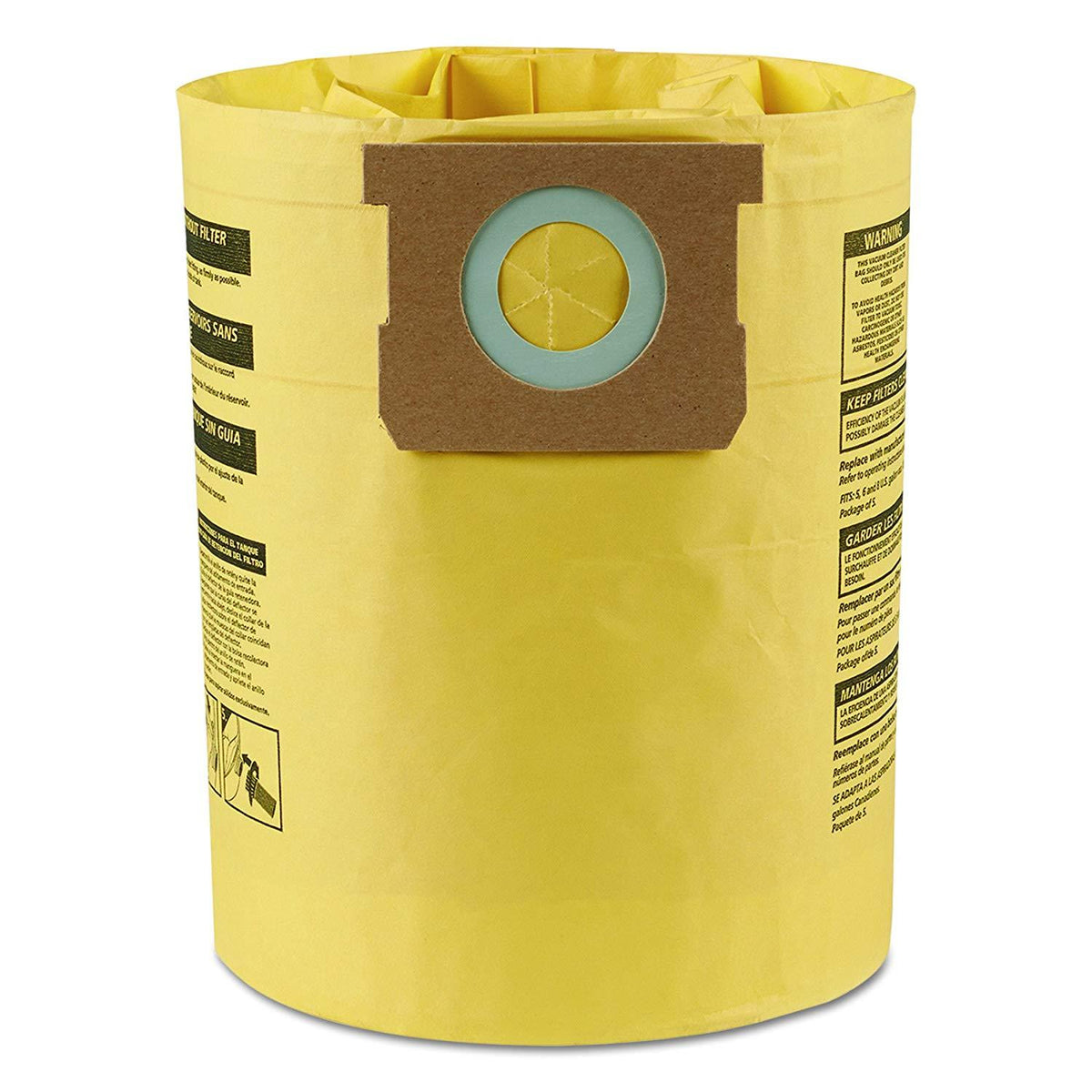 2-Pack Compatible Collection Filter Bag for Shop-Vac QPL650 (6 Gal.) 6 ...
